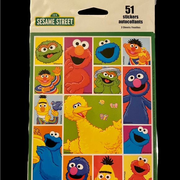 Sesame Street | Office | Sesame Street Stickers Set Of 5 Big Bird The ...